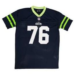 Herren New Era NFL NOS Logo übergroßes T-Stück Seattle Seahawks - Grün,Schwarz - S