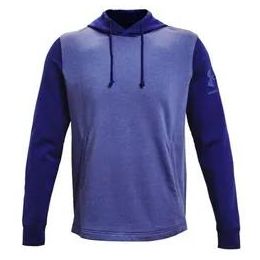 Herren Hoodie Under Armour RIVAL TERRY COLORBLOCK HD L - lila - L