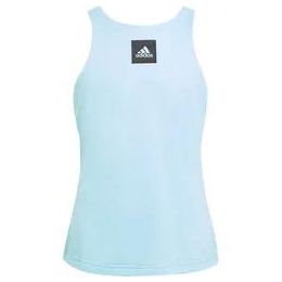 Mädchen T-Shirt Adidas Girls Match Tank Aqua 140 cm - Blau - 140 cm