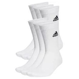 Socken Adidas Cushioned Sportswear Crew Socks 6 Pairs White XL - Weiß - XL