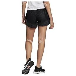 Damen Shorts Adidas Run Fast Radically Reflective Running Black - Schwarz - L