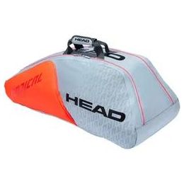 Schlägertasche Head Radical 9R Supercombi Grey/Orange - grau