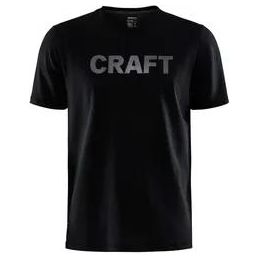 Herren T-Shirt Craft SS Black S - Schwarz - S