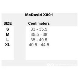 Kniebandage McDavid Dual Density Knee Support Sleeves X801 Schwarz, S - Schwarz - S