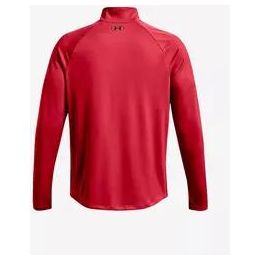 Herren T-Shirt Under Armour UA Tech 2.0 1/2 Zip-RED L - Rot - L