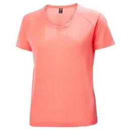 Damen T-Shirt Helly Hansen W Verglas Pace Hot Coral S - orange - S