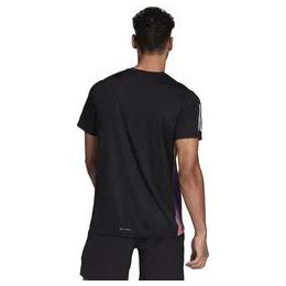 Herren T-Shirt Adidas Own The Run Colorblock Black S - Schwarz - S