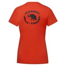 Damen T-Shirt Mammut Seile T-Shirt Terracotta L - orange - L