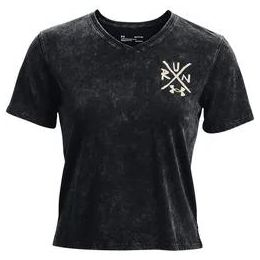Damen T-Shirt Under Armour Destroy All Miles Tee II Black LG - Schwarz - L