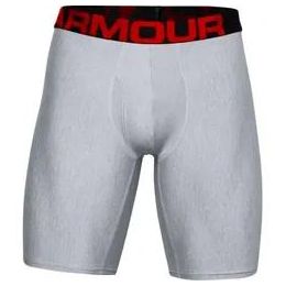 Herren Boxer Shorts Under Armour Tech 9in 2 Pack grau Dynamic, MD - M