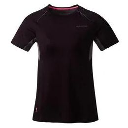 Damen T-Shirt Endurance Winola W S/S Tee Purple Grape 36 - Schwarz - 36
