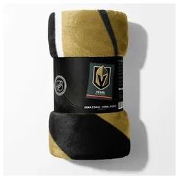 Decke Official Merchandise NHL Vegas Golden Knights Essential 150x200 cm - grau,Schwarz - 150 × 200 cm