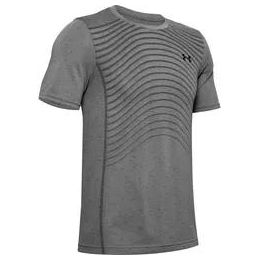 Herren T-Shirt Under Armour Seamless Wave SS Gravity-GRN L - Grün - L