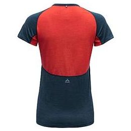 Damen T-Shirt DEVOLD Running T-Shirt Flood XS - blau und rot - XS