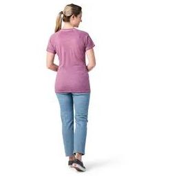 Damen T-Shirt Smartwool Merino Sport 150 Plant-Based Dye Short Sleeve Summer Sound L - lila - L
