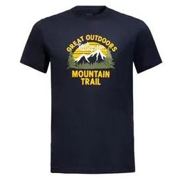 Herren T-Shirt Jack Wolfskin JW Mountain Trail T Night Blue XXL - Blau - XXL