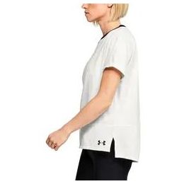 Damen T-Shirt Under Armour Charged Cotton SS weiss, S - Weiß - S