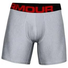 Herren Boxer Shorts Under Armour Tech 6" 2 Pack grau Dynamic, XL - XL