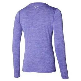 Damen T-Shirt Mizuno Impulse Core LS Tee Simply Purple Größe S - lila - S