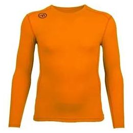 Kinder T-Shirt Warrior Compression LS S - orange - S