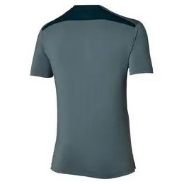 Herren T-Shirt Mizuno Charge Shadow Graphic Tee Turbulence L - Rot,grau - L