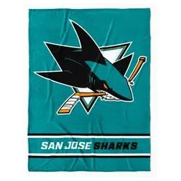 Decke Official Merchandise NHL San Jose Sharks Essential 150x200 cm - Grün - 150 × 200 cm