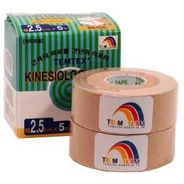 Tape-Band TEMTEX Kinesio Tape Classic 2x 2,5 cm × 5 m Beige - Beige