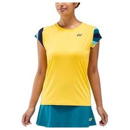 Damen T-Shirt Yonex Women's Crew Neck Shirt 20754 Soft Yellow S - Gelb - S