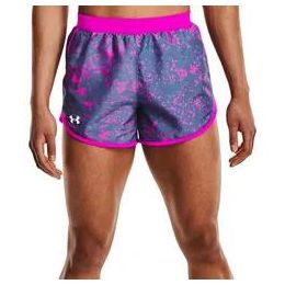 Damen Shorts Under Armour Fly By 2.0 Printed Short Mineral Blue SM - S