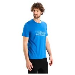 Herren T-Shirt Icebreaker Tech Lite II SS Alp Lazurite - Blau - M