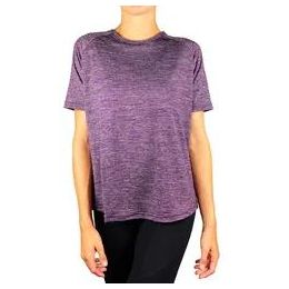 Damen T-Shirt Endurance Athlecia Pasew Melange Seamless Tee Purple, 36 - lila - 36