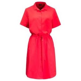 Damen Kleid Jack Wolfskin Holiday Midi Dress Tulip Red - Rot - XS