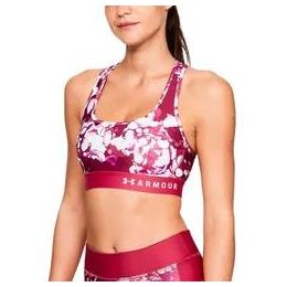 Sport BH Under Armour Mid Crossback Printed, XS - Rot - XS