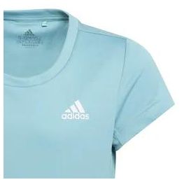 Mädchen T-Shirt Adidas Aeroready 3-Stripes Tee Mint Ton - Grün - 134 cm