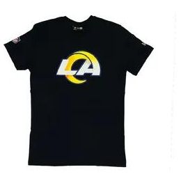 Herren T-Shirt New Era NFL Team logo tee Los Angeles Rams XXL - Schwarz - XXL