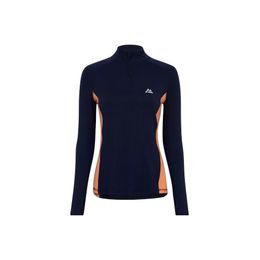 Danish Endurance Performance Shirt 'Half Zip' female Blue size M