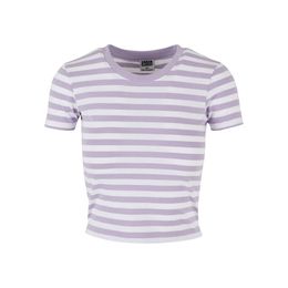 Urban Classics T-Shirt Damen Gr&ouml;&szlig;e XL lavendel / wei&szlig;
