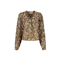 Shiwi Bluse 'Isa' Damen Größe XS beige / hellbeige / schwarz