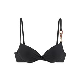 Lascana Bikini Top female Black size 42