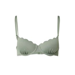 Hunkemöller Hunkemöller Bikinitop 'Scallop' Damen Größe 85 pastellgrün