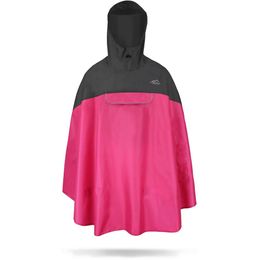 Normani Regenponcho 'Cherrapunji' Herren Gr&ouml;&szlig;e XXXL/4XL pink / schwarz