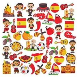 Stickers Spanien aus Moosgummi (Pro Set 150)