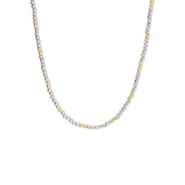 Firetti Kette ohne Anhänger Schmuck Geschenk Silber 925 Halsschmuck Halskette Kugelkette bicolor, bunt|gelb|goldfarben|silberfarben