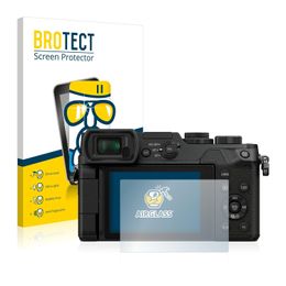 BROTECT Displayschutzglas Schutzglas für Panasonic Lumix DMC-GX8, Schutzfolie Display Schutz Glas Folie klar, weiß