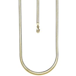 Firetti Kette ohne Anhänger Schmuck Geschenk Silber 925 Halsschmuck Halskette Heringbone, Made in Germany, gelb|goldfarben