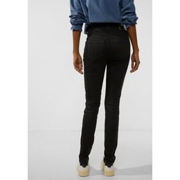 Street One Slim-fit-Jeans High Waist, schwarz