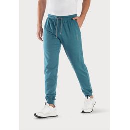 Bench. Loungewear Sweathose Jogginghose mit Kordel, aus Baumwoll-Mix, blau