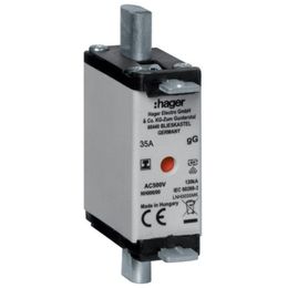 Hager Schalter NH-Sicherungseinsatz NH000 gG, 500 V, isolierte Grifflasche
