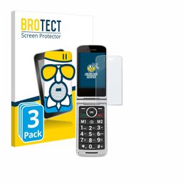 BROTECT Displayschutzglas Schutzglas für SPC Prince 4G, 3 Stück, Schutzfolie Display Schutz Glas Folie matt, weiß