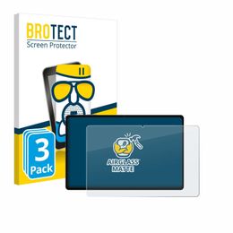 BROTECT Displayschutzglas Schutzglas für Teclast T40HD, 3 Stück, Schutzfolie Display Schutz Glas Folie matt, weiß